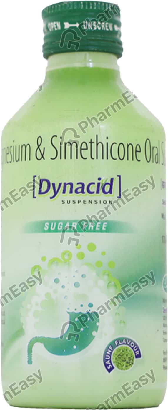 Dynacid Sugar Free Saunf Flavour Bottle Of 170ml Suspension: Uses, Side ...