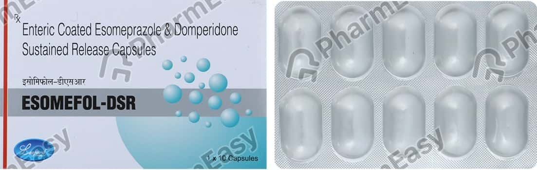 Esomefol Dsr Strip Of 10 Capsules: Uses, Side Effects, Price & Dosage ...