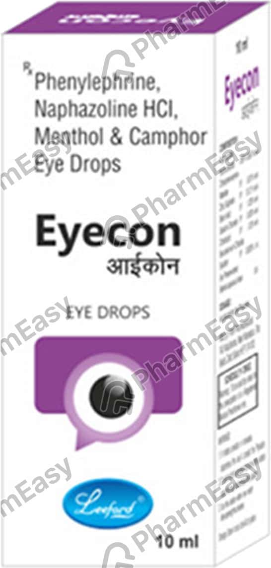 Eyecon Bottle Of 10ml Eye Drops: Uses, Side Effects, Price & Dosage ...
