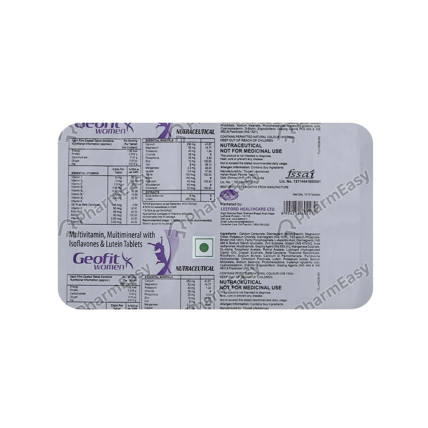 Buy Geofit Women Tab Online at Flat 18% OFF* | PharmEasy