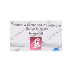 Gestoford 200 MG Oral/Vaginal/Rectal Capsule (10) - Uses, Side Effects ...