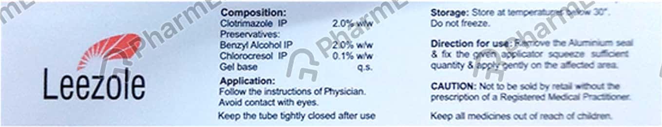 Leezole 2 %W/W Gel (30): Uses, Side Effects, Price & Dosage | PharmEasy