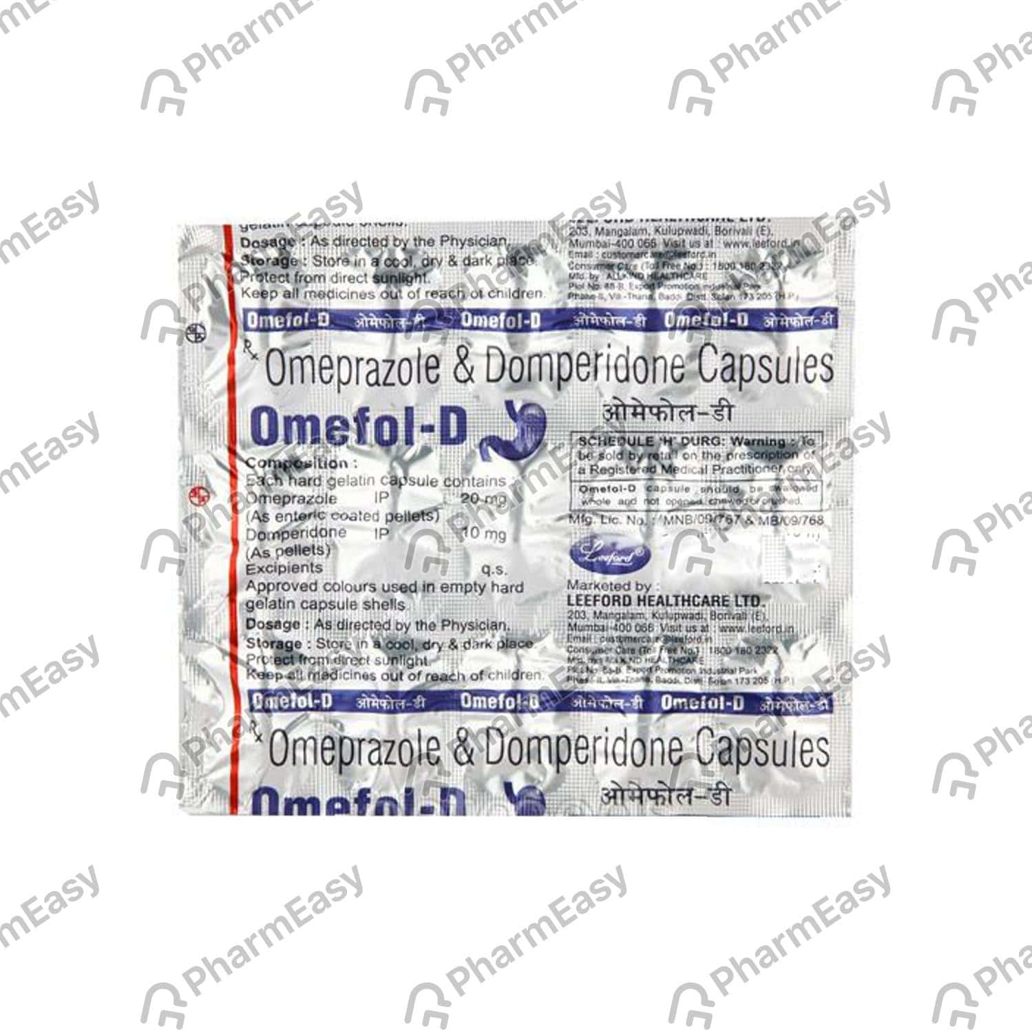 Omefol D Strip Of 15 Capsules: Uses, Side Effects, Price & Dosage ...