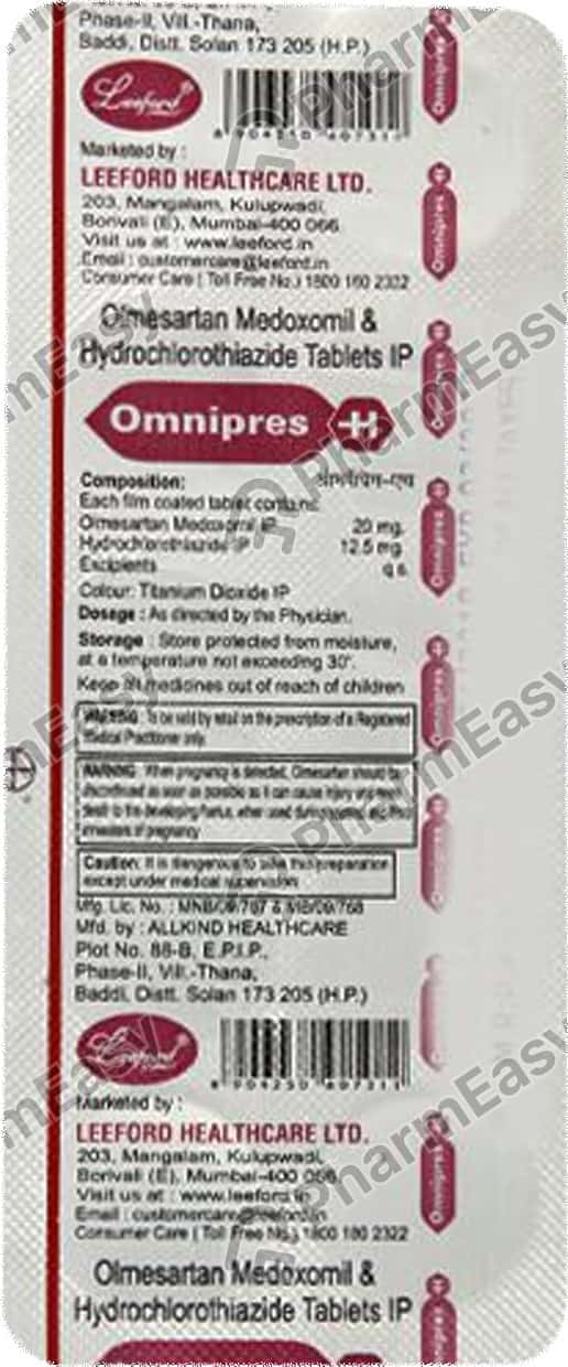 Omnipres H Tablet: Uses, Side Effects, Price & Dosage | PharmEasy