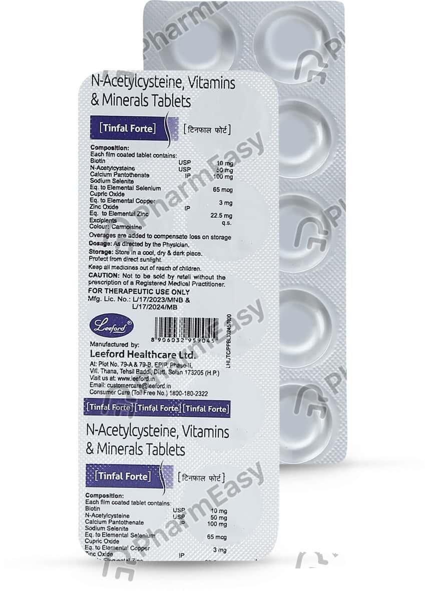 Buy Tinfal Forte Strip Of 10 Tablets Online at Flat 15% OFF | PharmEasy