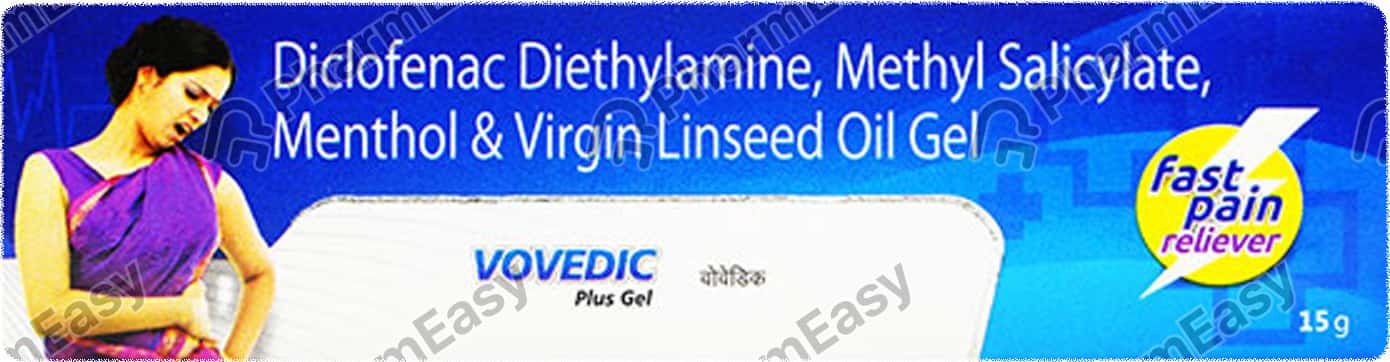 Vovedic Plus Tube Of 15gm Gel: Uses, Side Effects, Price & Dosage ...