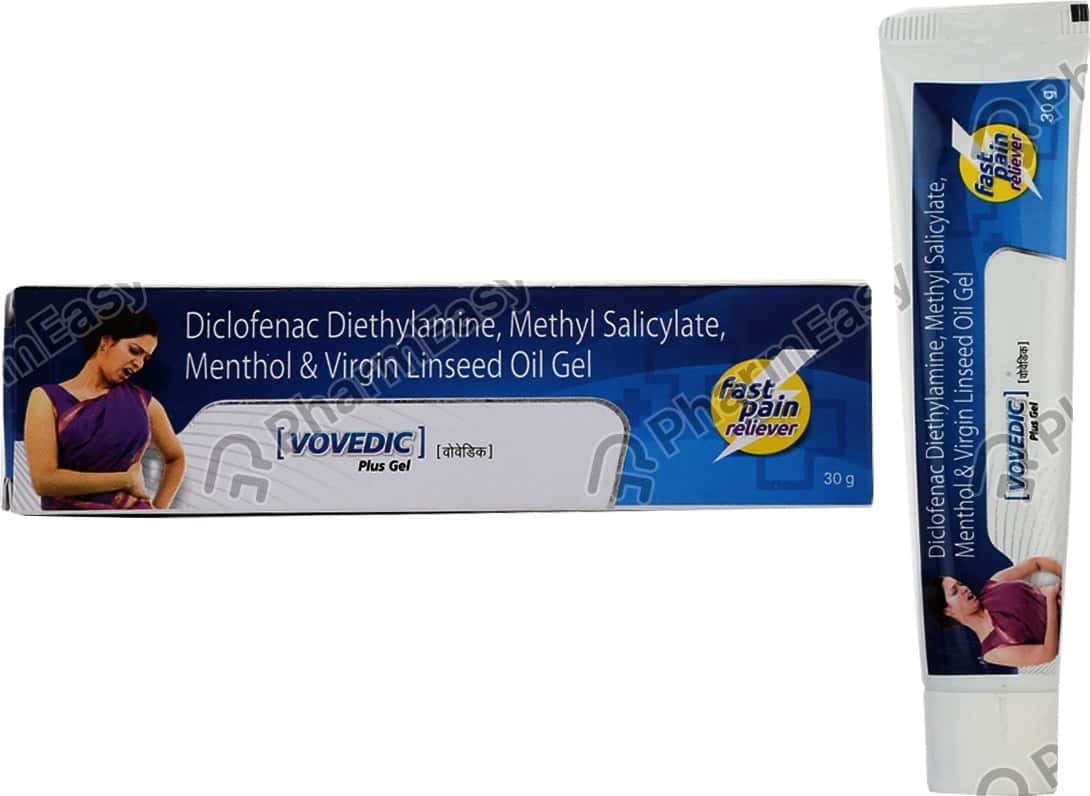 Vovedic Plus Gel 30gm: Uses, Side Effects, Price & Dosage | PharmEasy