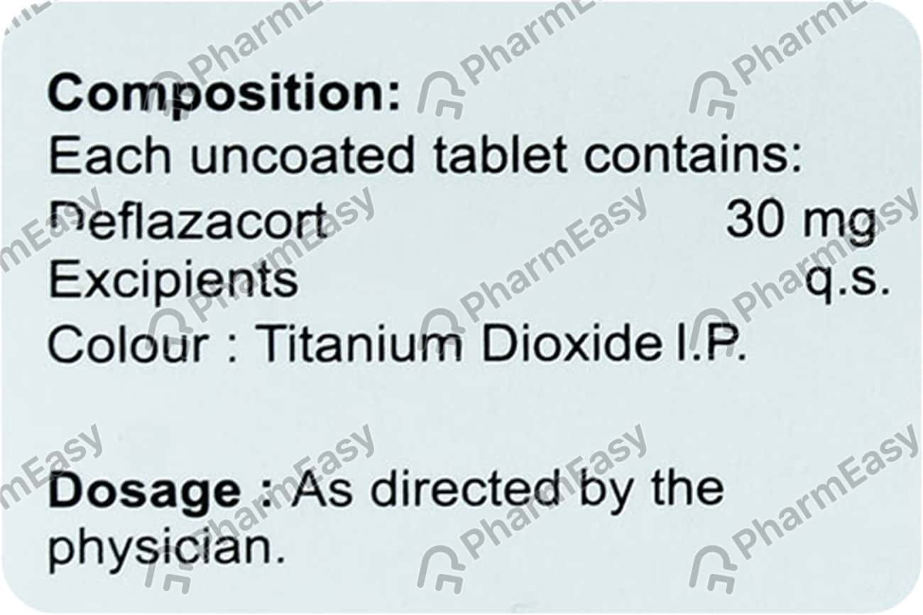 Zefcort 30 MG Tablet (6): Uses, Side Effects, Price & Dosage | PharmEasy