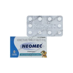 Neomec Vet 10 MG Tablet (10) - Uses, Side Effects, Dosage, Composition ...