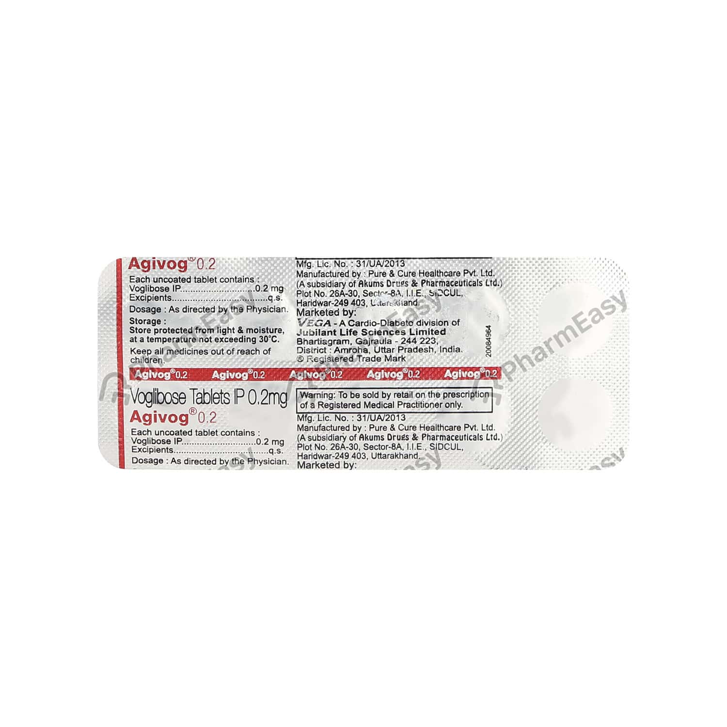 Agivog 0.2 MG Tablet (10) - Uses, Side Effects, Dosage, Composition ...