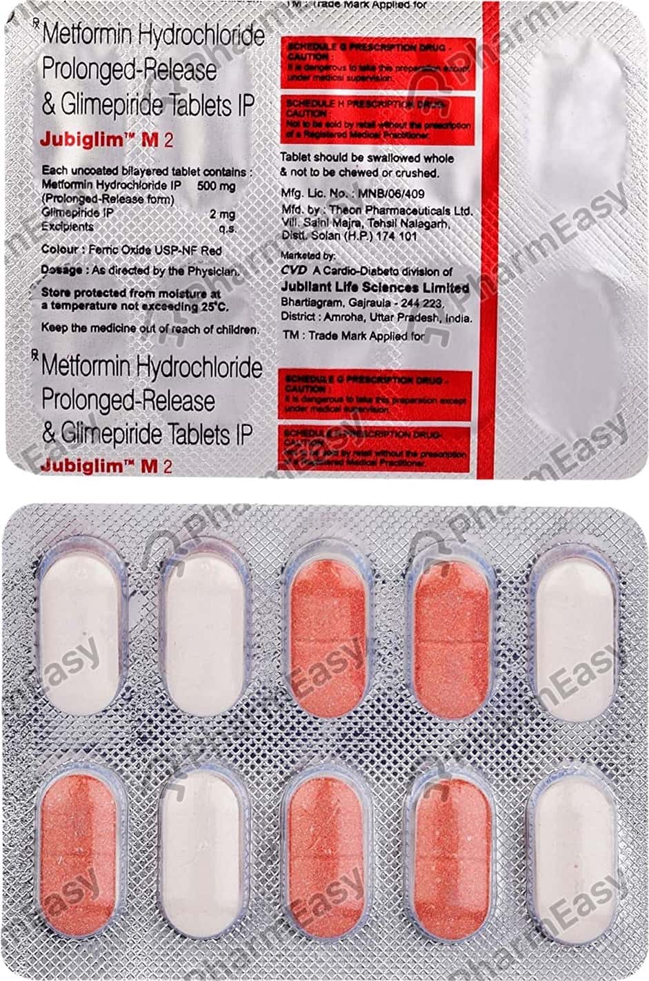 Jubiglim M 2/500mg Strip Of 10 Tablets: Uses, Side Effects, Price ...