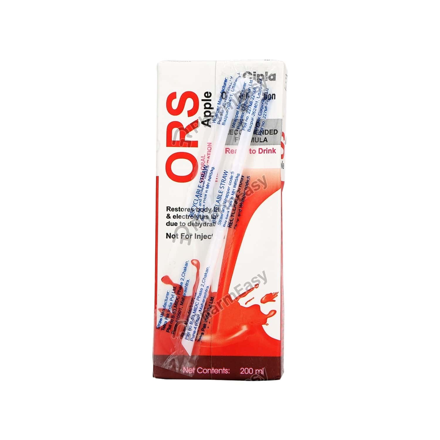Ors Apple Flavour Tetrapack Of 200ml Liquid: Uses, Side Effects, Price ...
