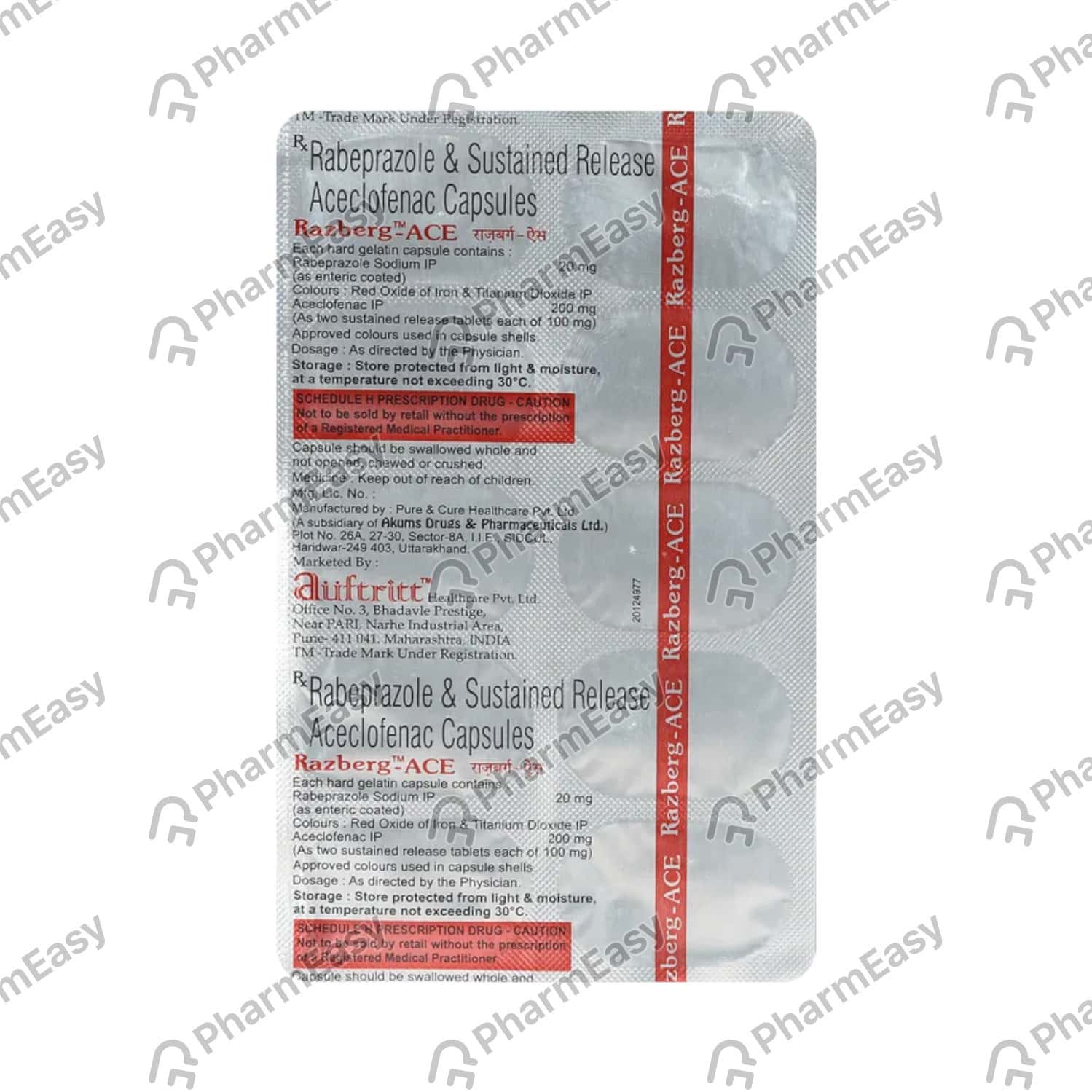 Razberg Ace Strip Of 10 Capsules: Uses, Side Effects, Price & Dosage ...