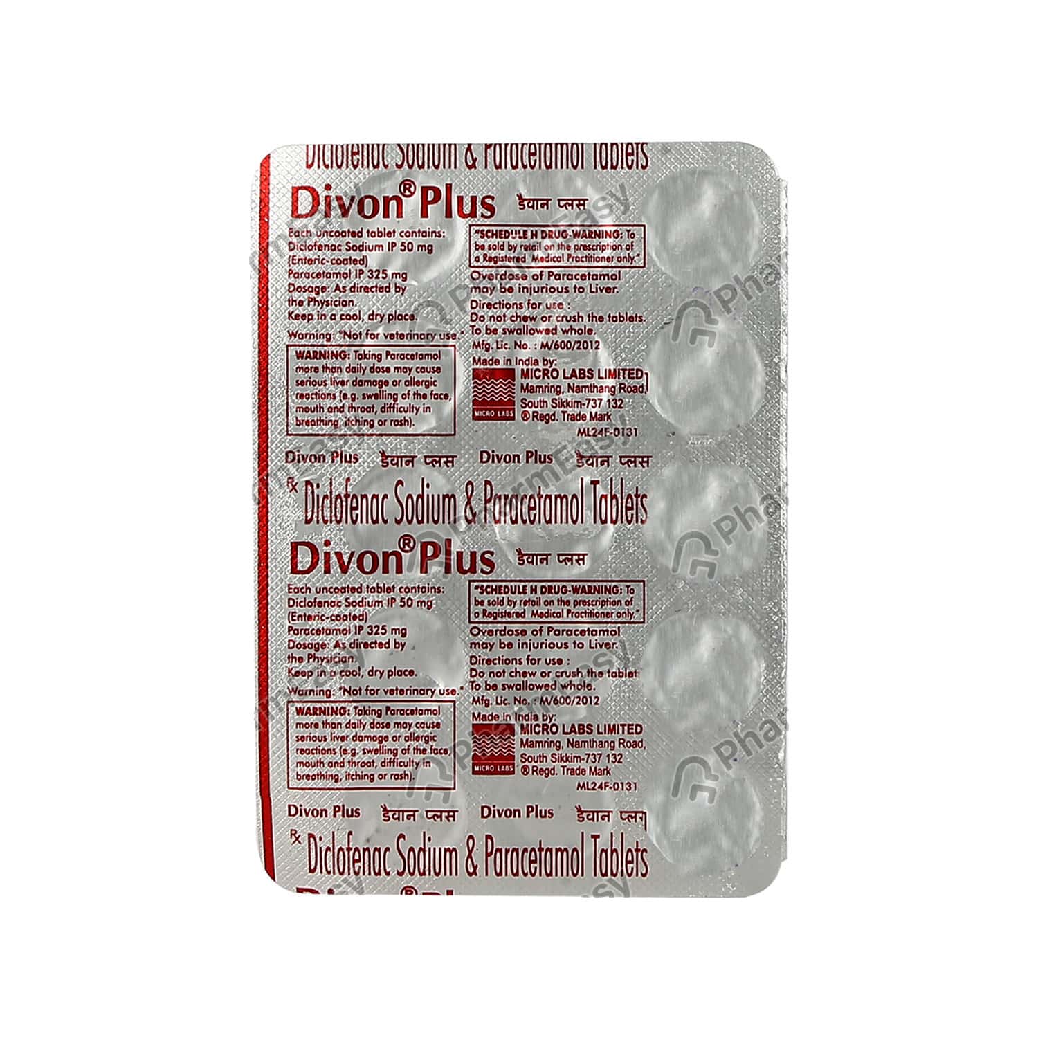 Divon Plus 325mg Strip Of 15 Tablets - Uses, Side Effects, Dosage ...