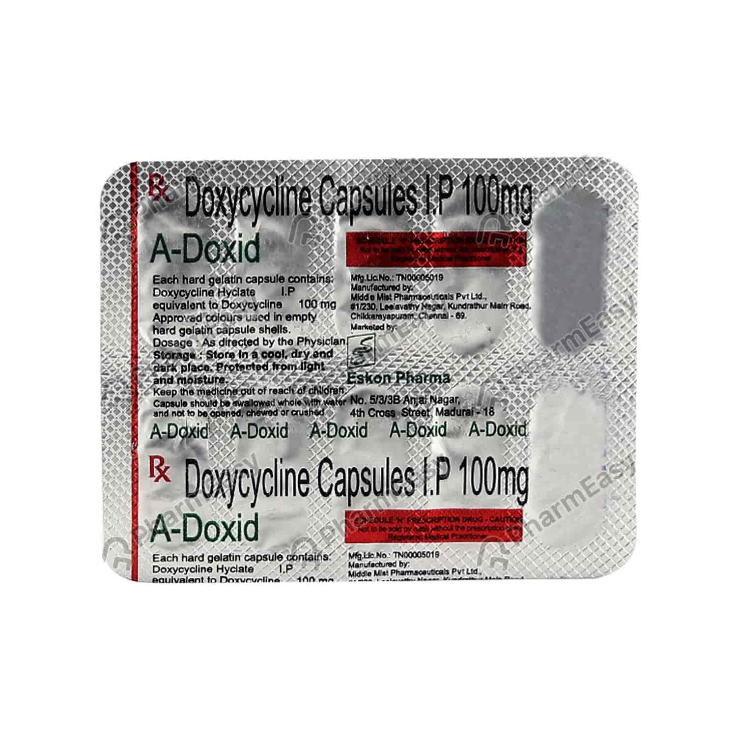 Buy A Doxid 100mg Tablet Online at Flat 18% OFF* | PharmEasy
