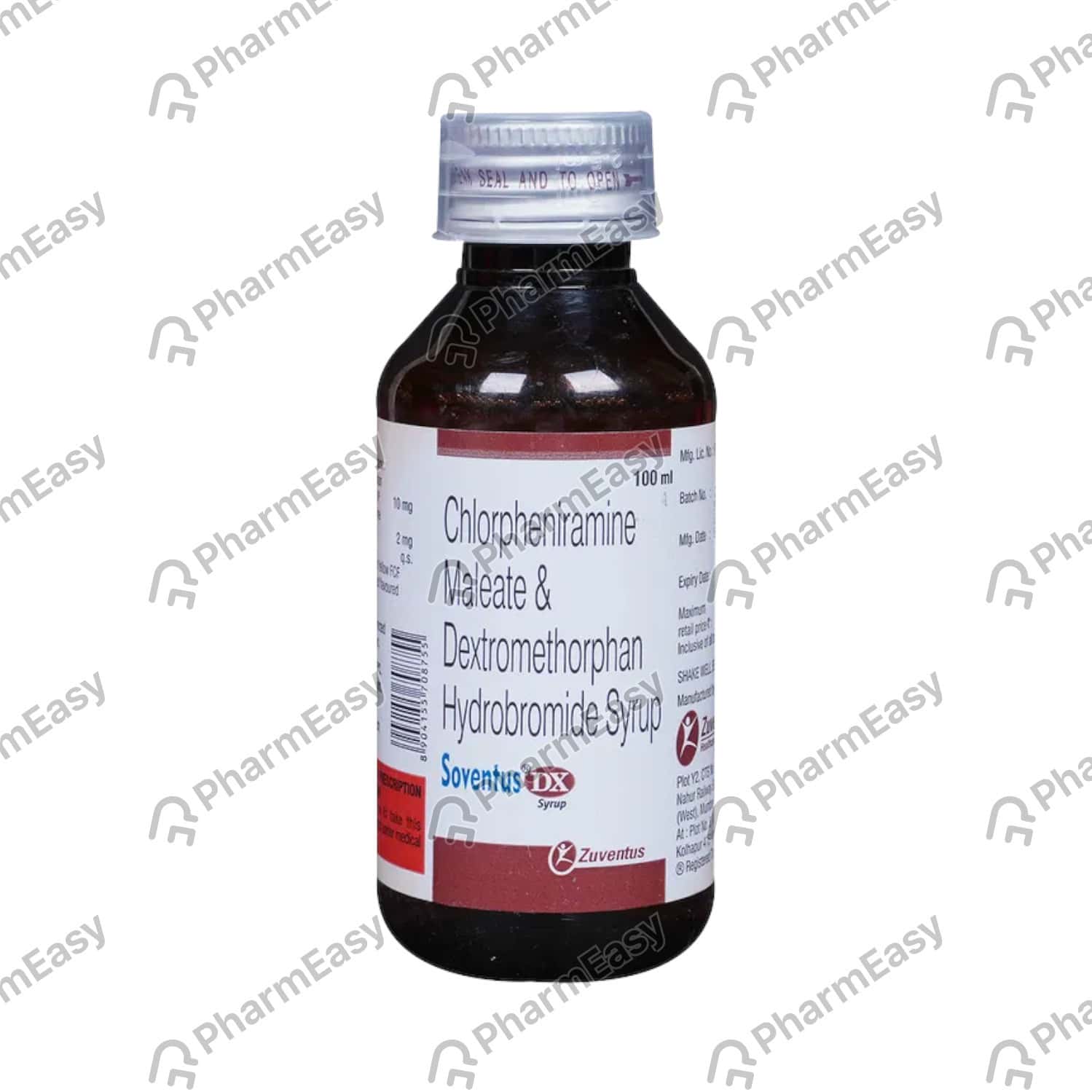 Soventus Dx Bottle Of 100ml Syrup: Uses, Side Effects, Price & Dosage ...