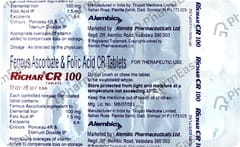 Richar Cr 100mg Strip Of 10 Tablets: Uses, Side Effects, Price & Dosage ...