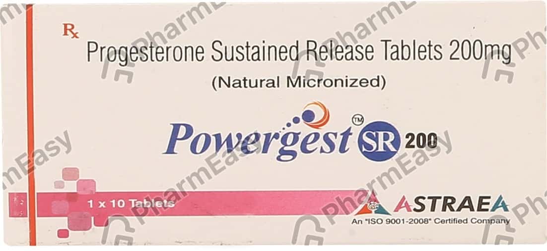 Powergest Sr 200 MG Tablet (10): Uses, Side Effects, Price & Dosage ...