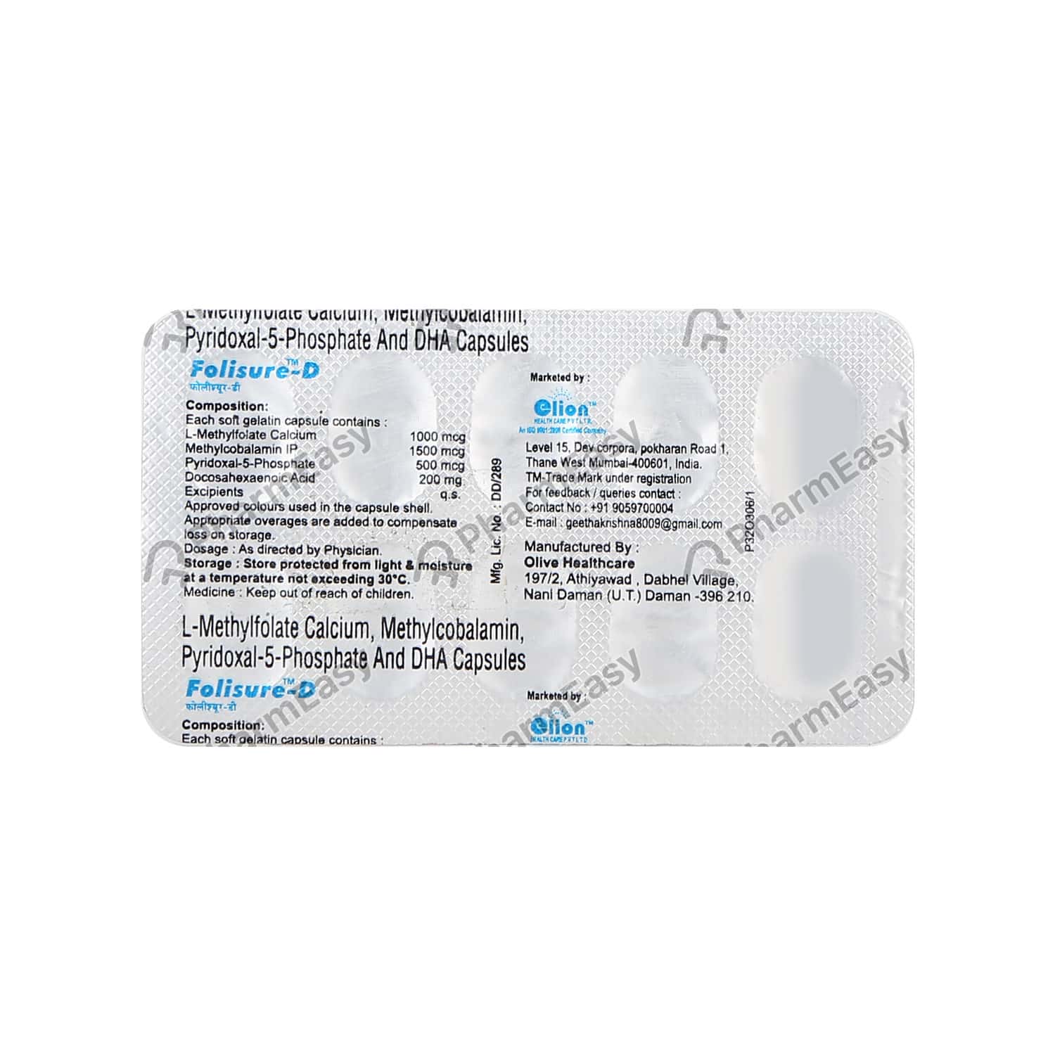 Buy Folisure D Capsule Online at Flat 18% OFF* | PharmEasy