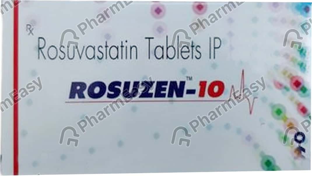 Rosuzen 10 MG Tablet (10): Uses, Side Effects, Price & Dosage | PharmEasy