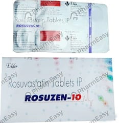 Rosuzen 10 MG Tablet (10): Uses, Side Effects, Price & Dosage | PharmEasy