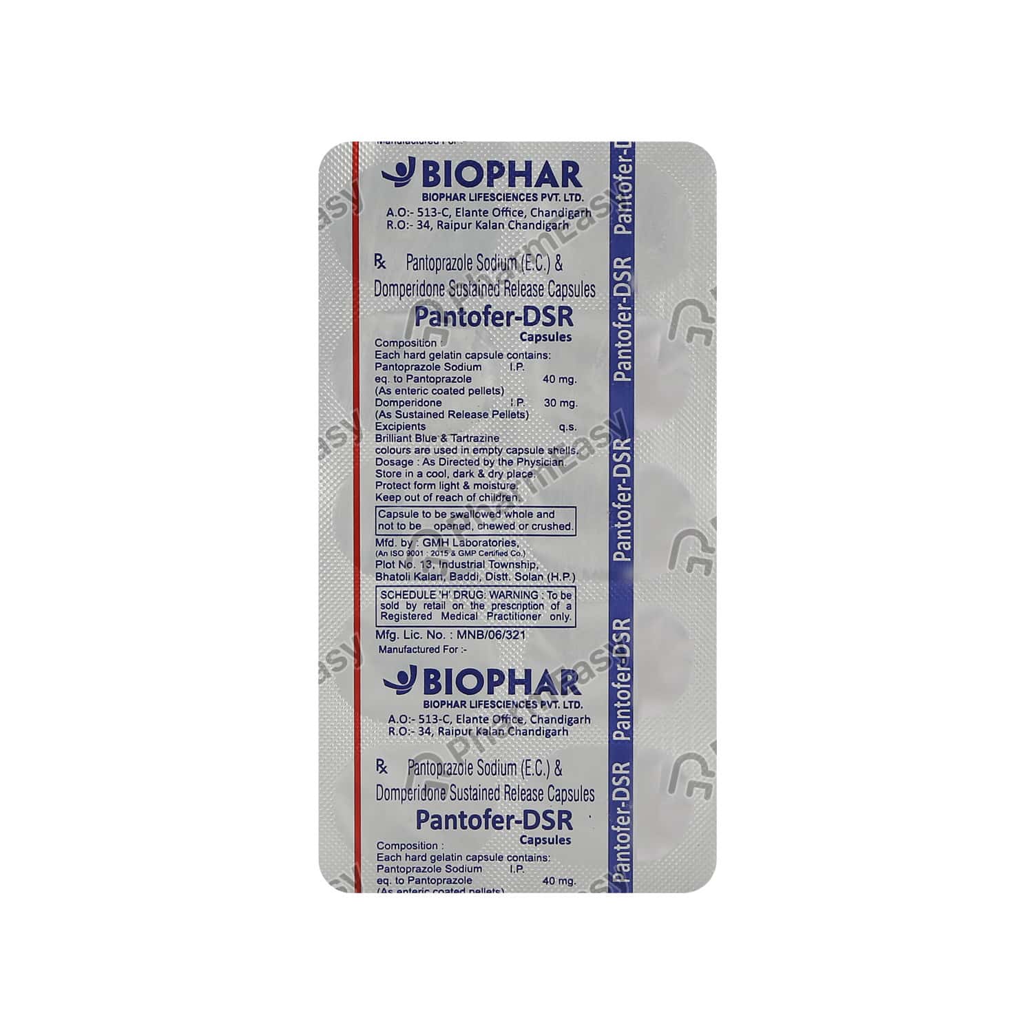 Pantofer Dsr Strip Of 10 Capsules: Uses, Side Effects, Price & Dosage ...