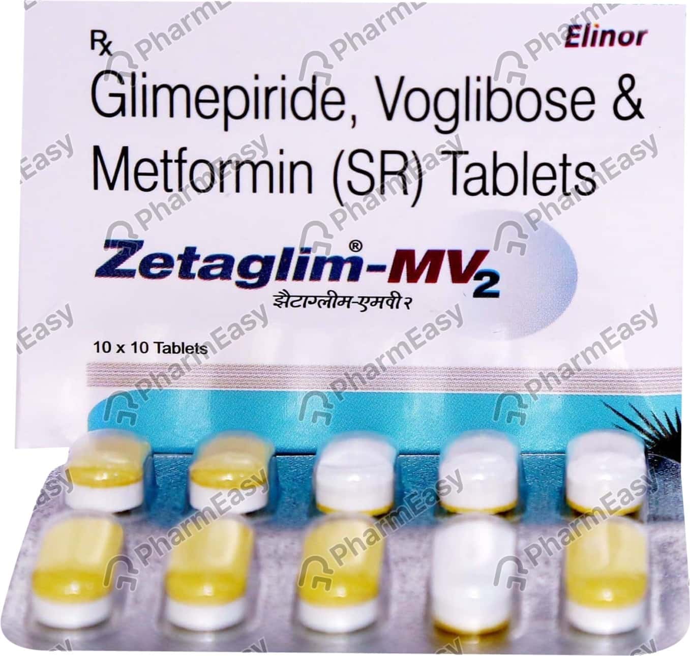 Zetaglim Mv2 Strip Of 10 Tablets: Uses, Side Effects, Price & Dosage ...