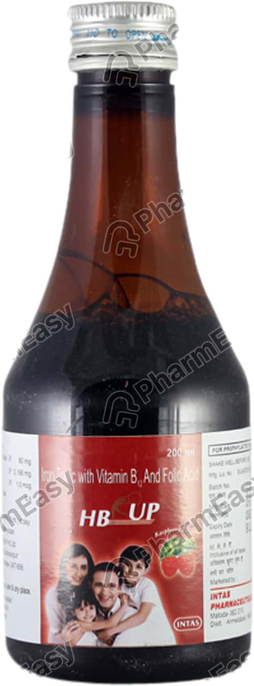 Hb Up Raspberry Flavour Bottle Of 200ml Syrup: Uses, Side Effects ...