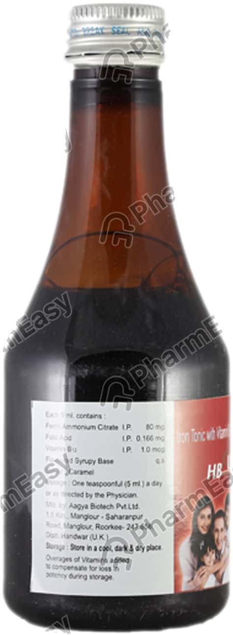 Hb Up Raspberry Flavour Bottle Of 200ml Syrup: Uses, Side Effects ...