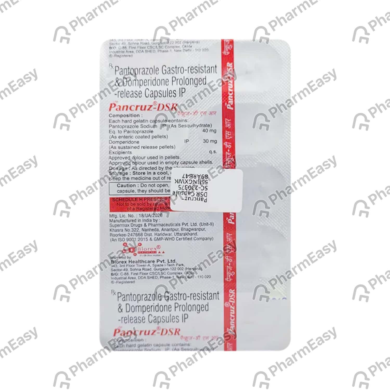 Pancruz Dsr Strip Of 10 Capsules: Uses, Side Effects, Price & Dosage ...
