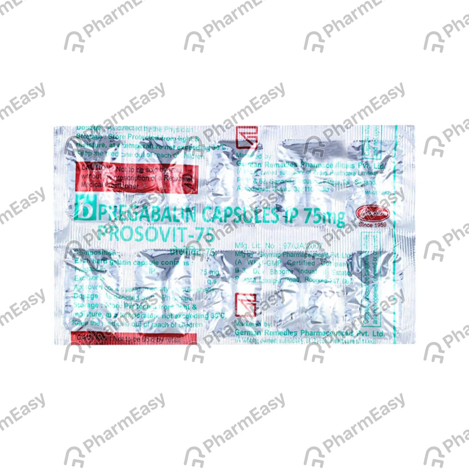 Prosovit 75 MG Capsule (10): Uses, Side Effects, Price & Dosage | PharmEasy