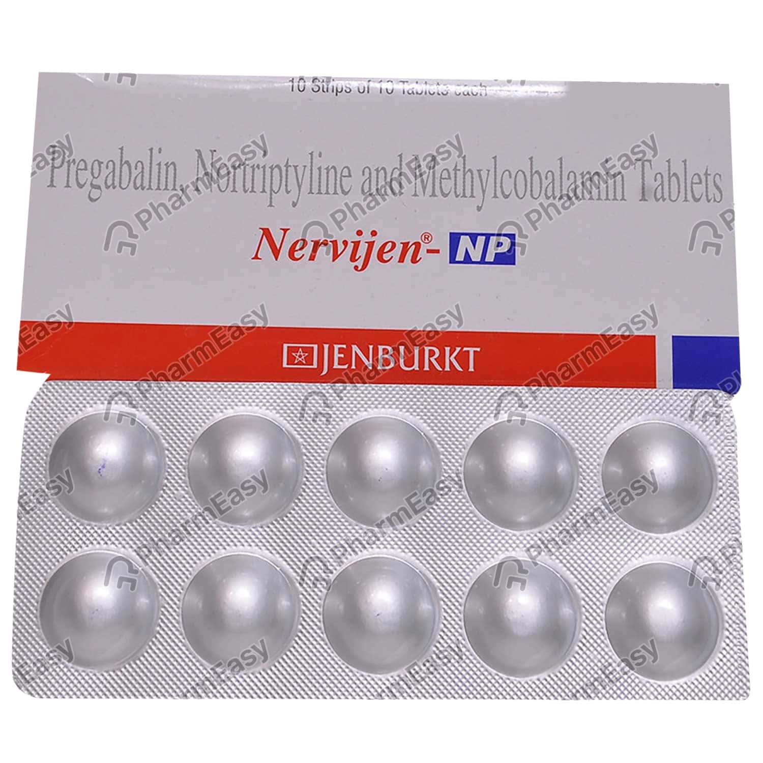 Nervijen Np Strip Of 10 Tablets: Uses, Side Effects, Price & Dosage ...