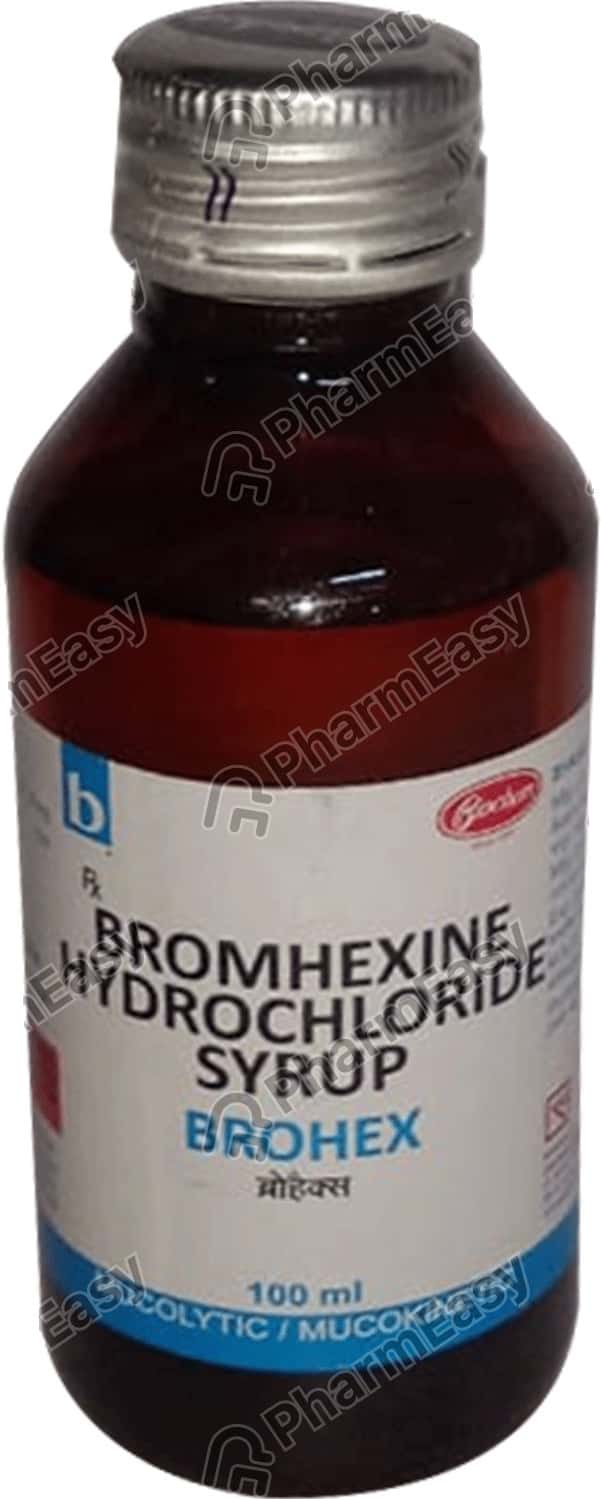Brohex 4 MG/5ML Syrup (100): Uses, Side Effects, Price & Dosage | PharmEasy