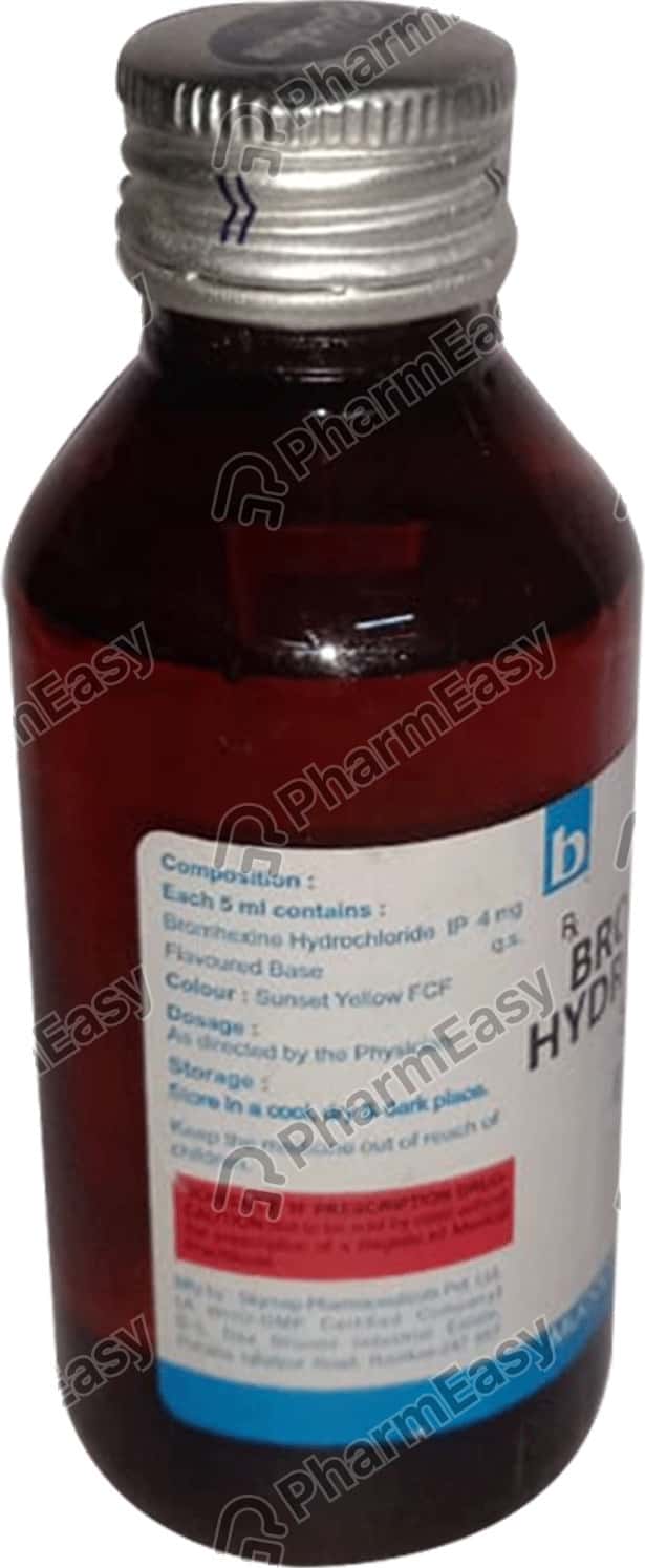 Brohex 4 MG/5ML Syrup (100): Uses, Side Effects, Price & Dosage | PharmEasy