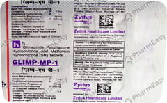 Glimp Mp 1mg Strip Of 10 Tablets: Uses, Side Effects, Price & Dosage ...