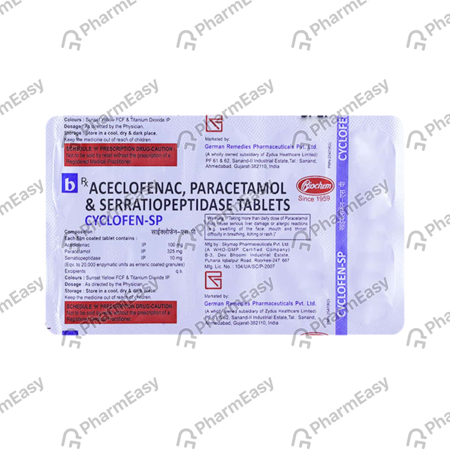 Cyclofen Sp Strip Of 10 Tablets: Uses, Side Effects, Price & Dosage ...