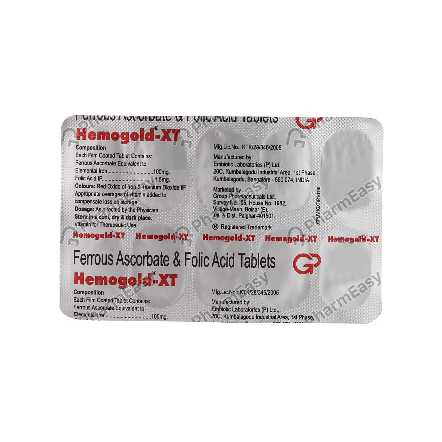 Hemogold Xt Tablet - Uses, Side Effects, Dosage, Composition & Price ...