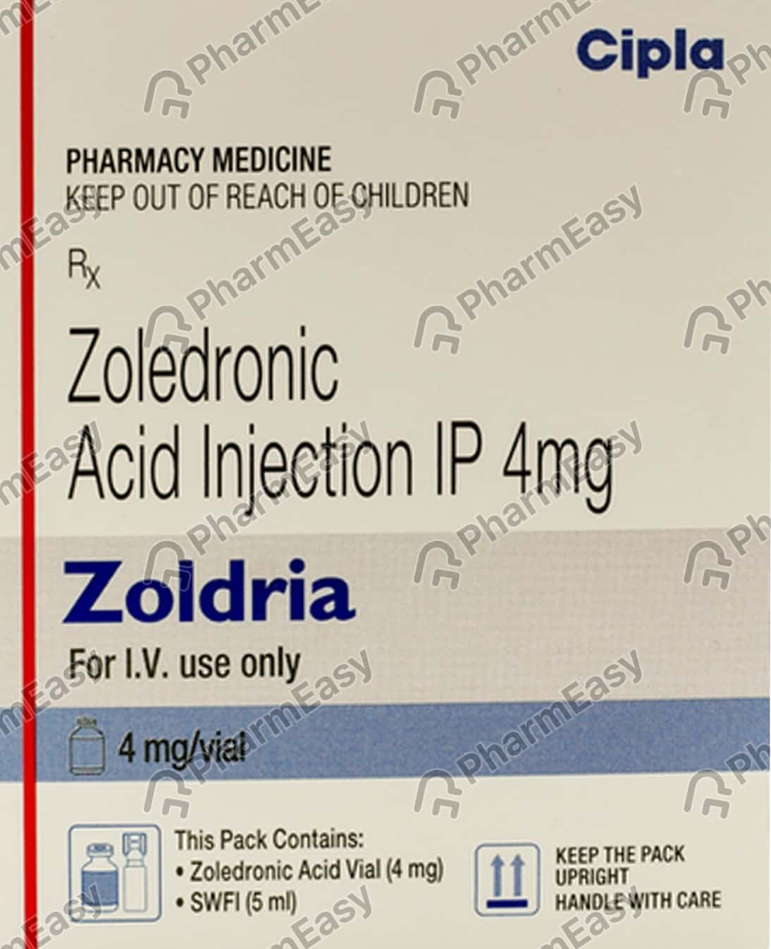 Zoldria 4 MG Powder For Injection (1): Uses, Side Effects, Price ...