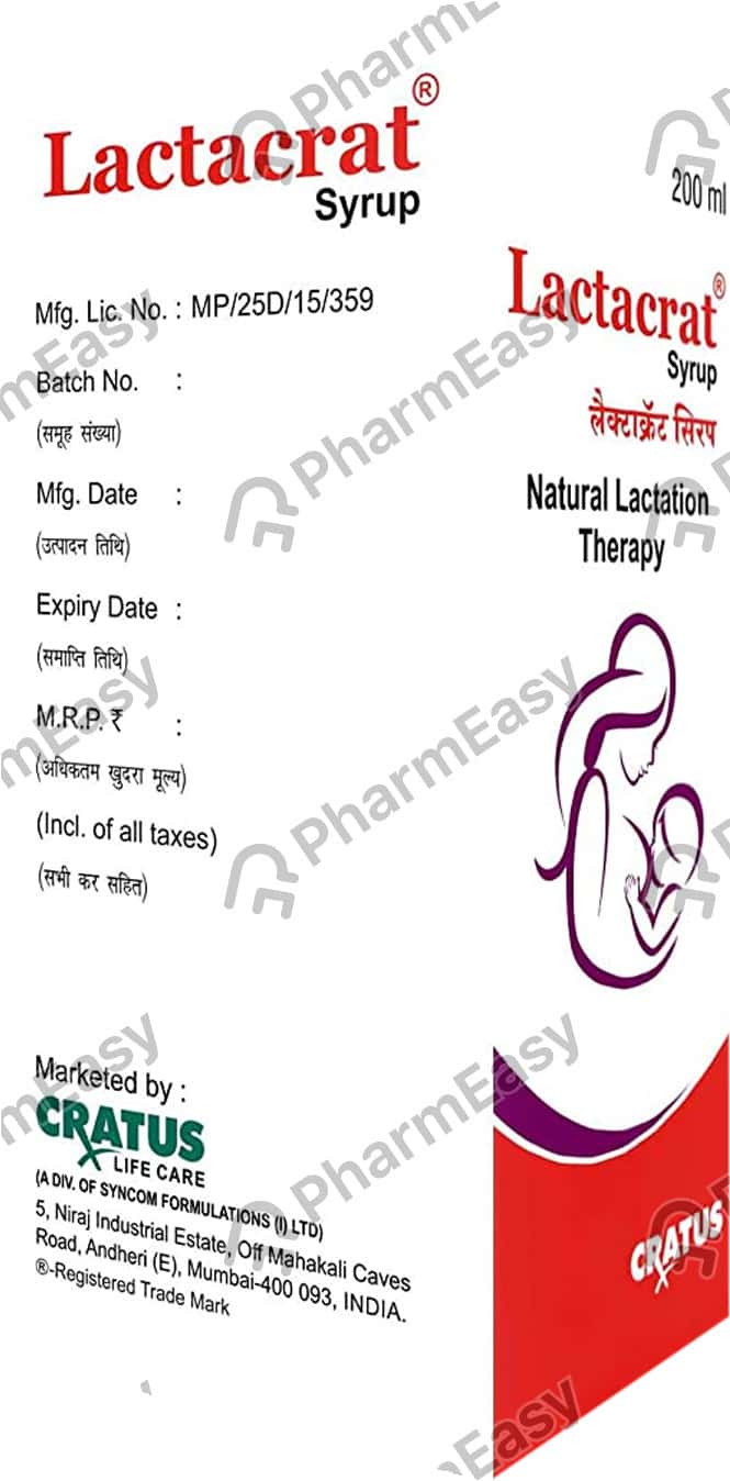 Buy Lactacrat Syrup (200) Online at Flat 15% OFF | PharmEasy