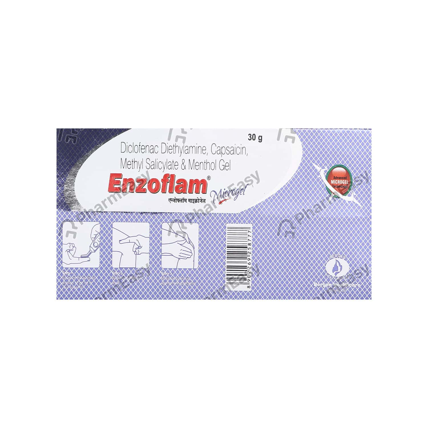 Buy Enzoflam Gel (30) Online at Flat 18% OFF* | PharmEasy