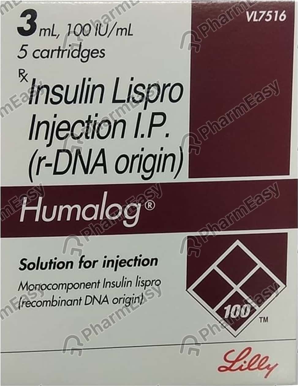 Humalog 100 IU Injection (10): Uses, Side Effects, Price & Dosage ...