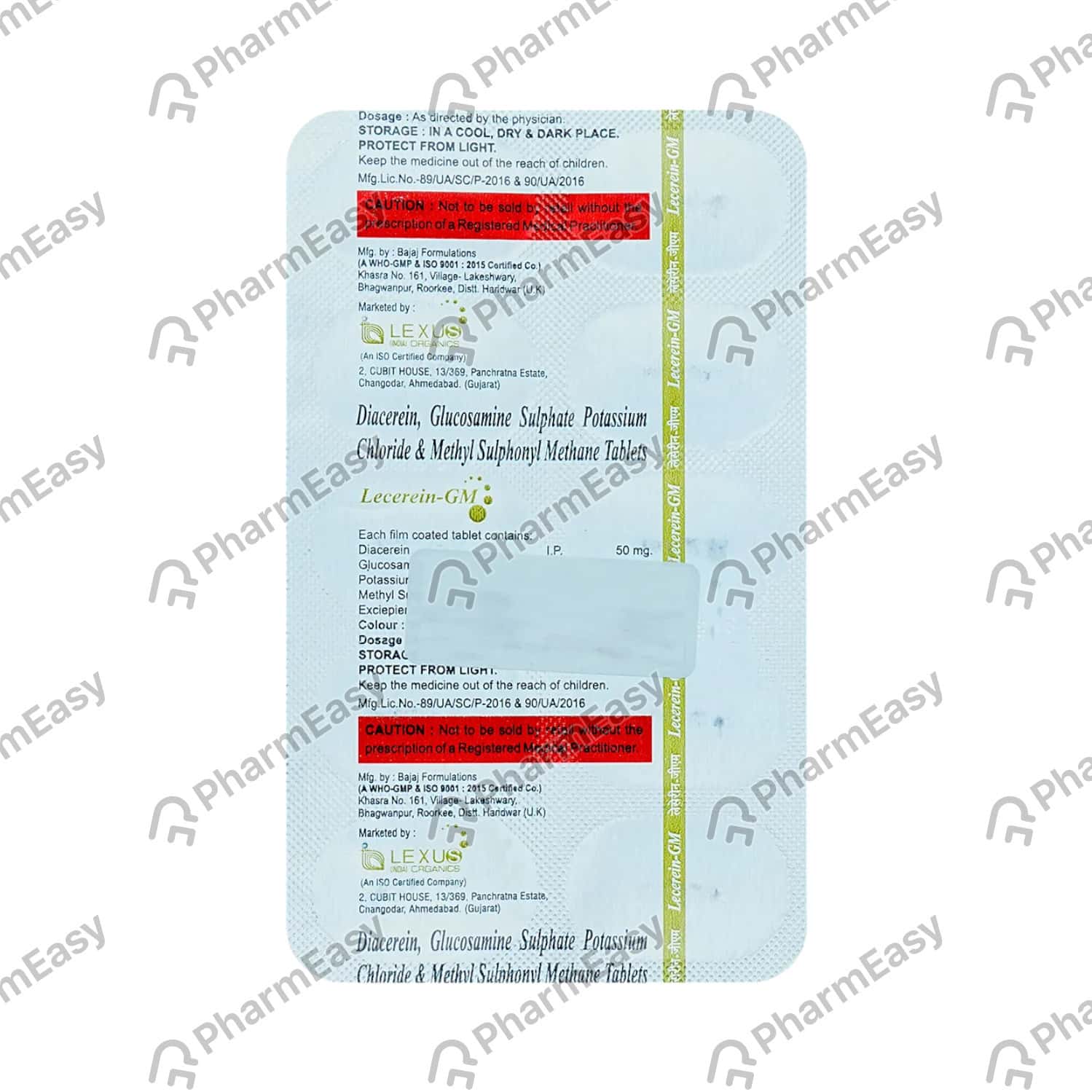 Lecerein Gm Strip Of 10 Tablets: Uses, Side Effects, Price & Dosage ...