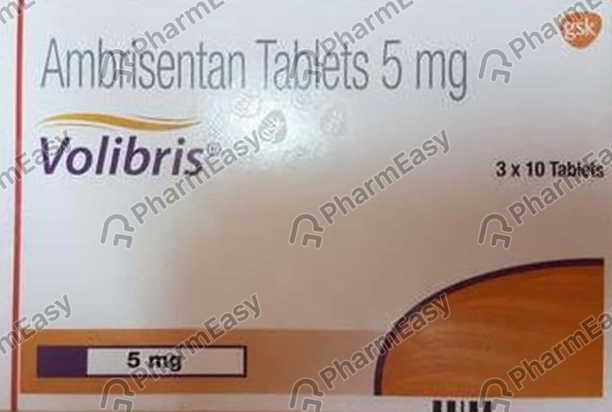 Volibris 5 MG Tablet (10): Uses, Side Effects, Price & Dosage | PharmEasy