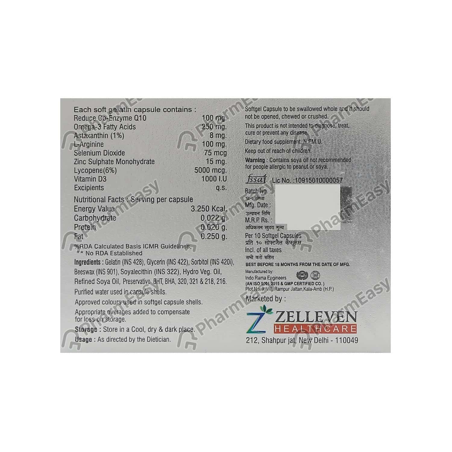 Buy Co Quik Strip Of 10 Capsules Online at Flat 15% OFF | PharmEasy