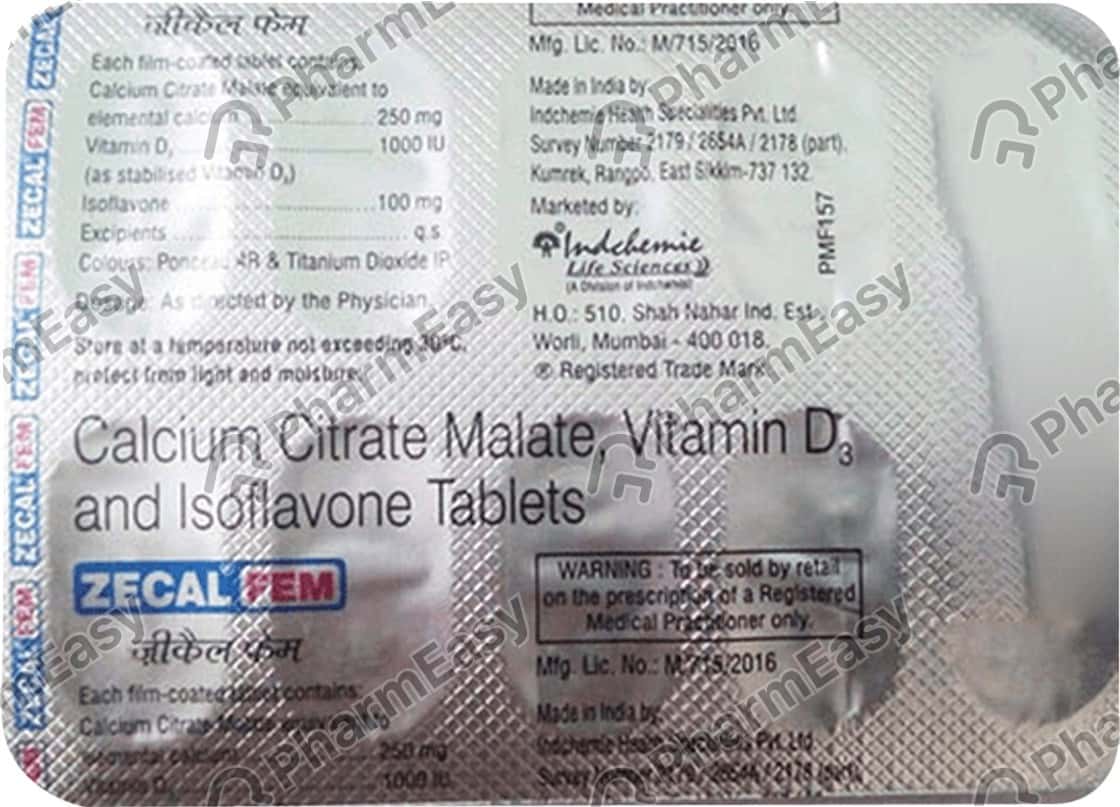 Buy Zecal Fem Strip Of 10 Tablets Online at Flat 15% OFF | PharmEasy