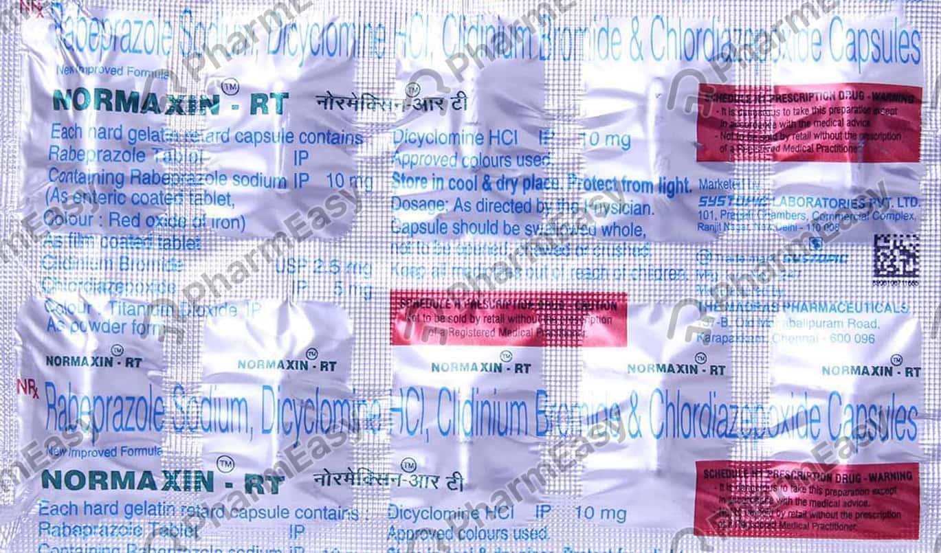 Buy Normaxin Rt Capsule Online at Flat 15% OFF | PharmEasy
