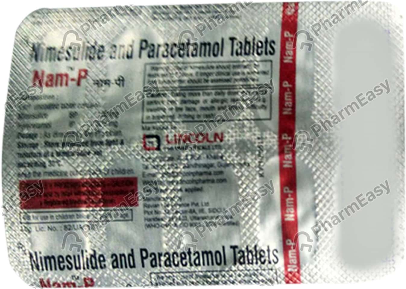 Nam P Strip Of 10 Tablets: Uses, Side Effects, Price & Dosage | PharmEasy