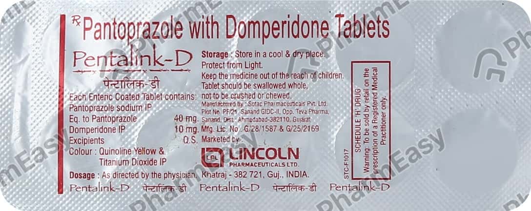 Pentalink D Strip Of 10 Tablets: Uses, Side Effects, Price & Dosage ...