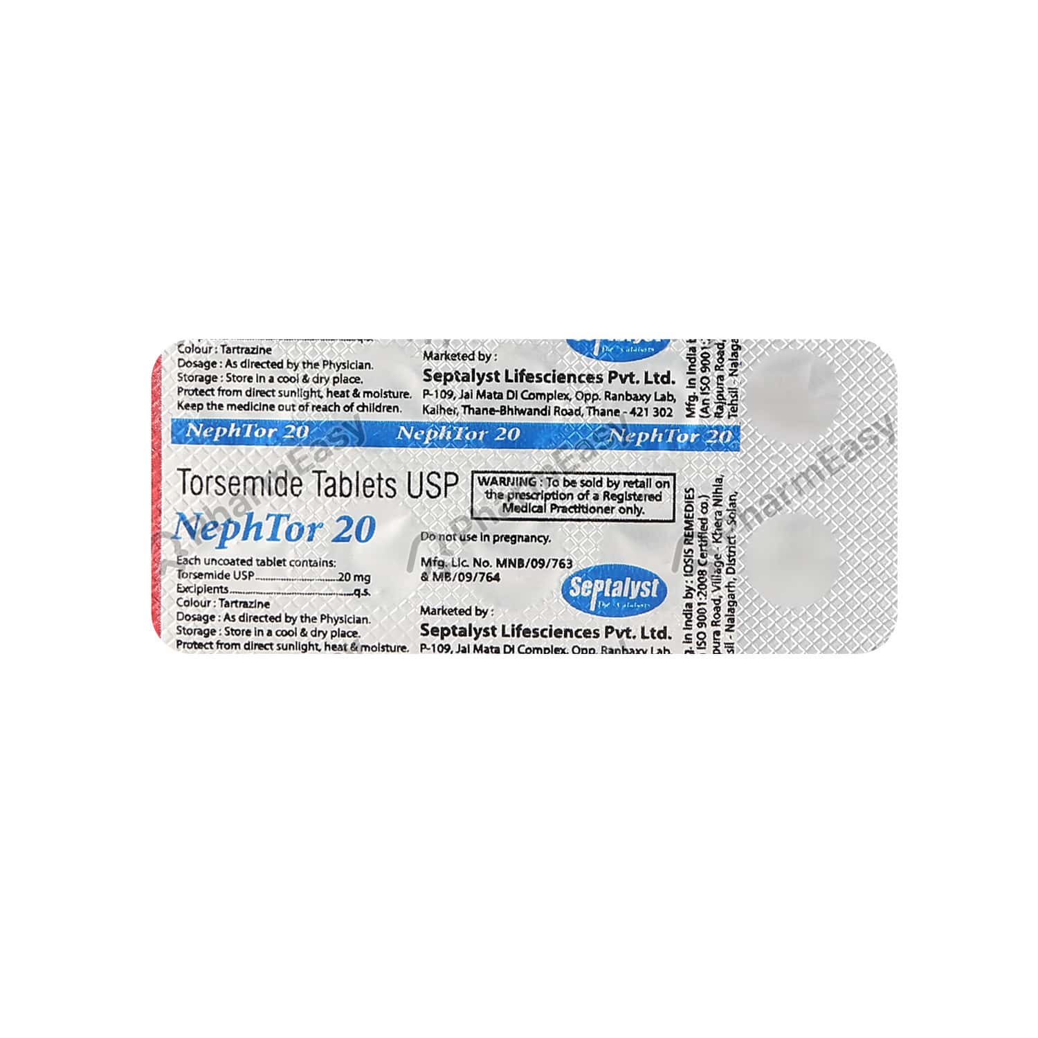 Nephtor 20 MG Tablet (10) - Uses, Side Effects, Dosage, Composition ...