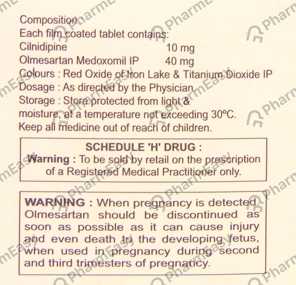 Cilidin O 40mg Strip Of 10 Tablets: Uses, Side Effects, Price & Dosage ...